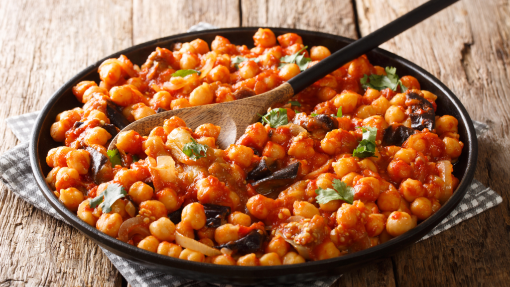 Mnazaleh (garbanzos con berenjena y tomate) | Jose Arnedo - Dietista en ...